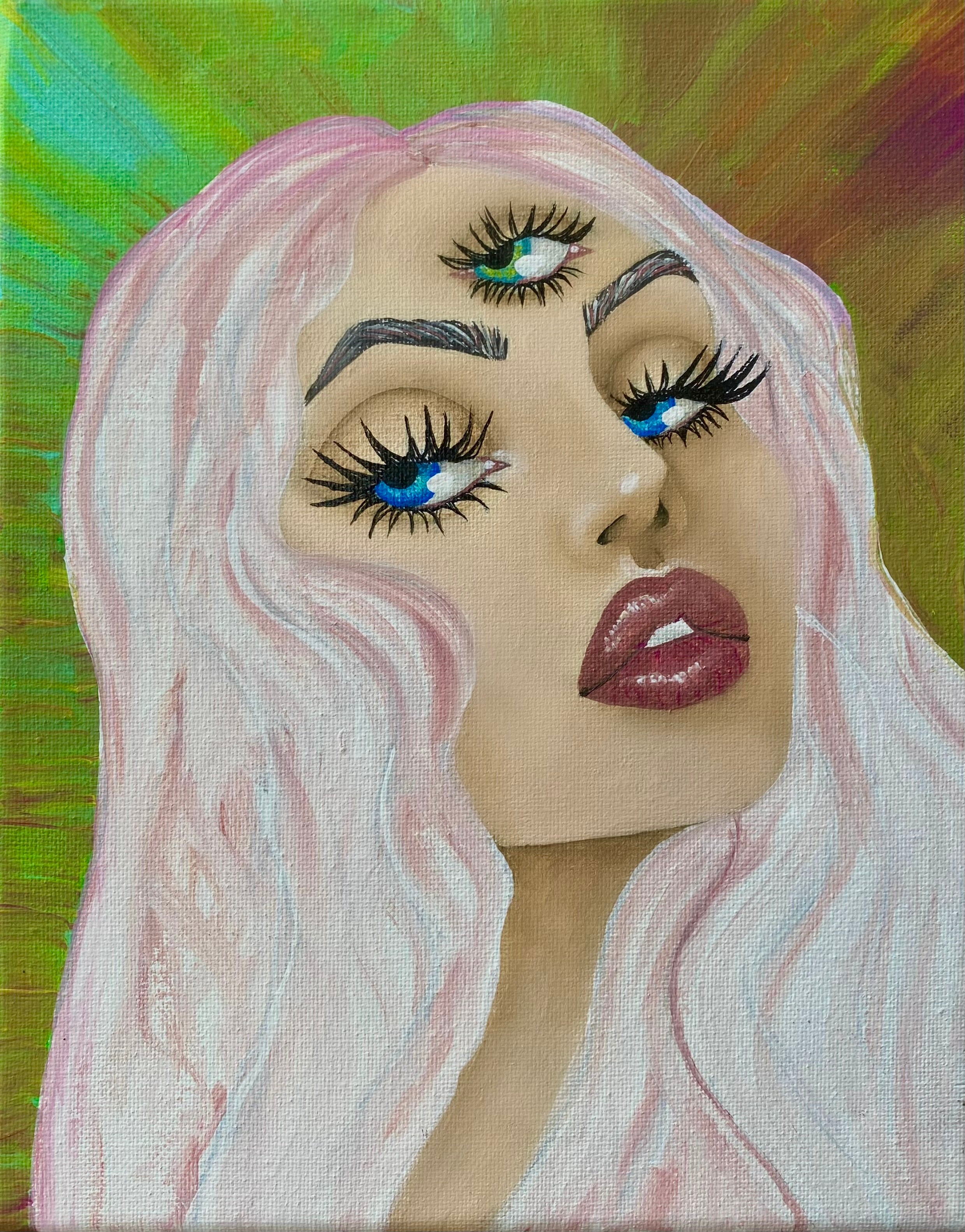Third Eye Goddess Acrylic Painting | Local Earth Angel